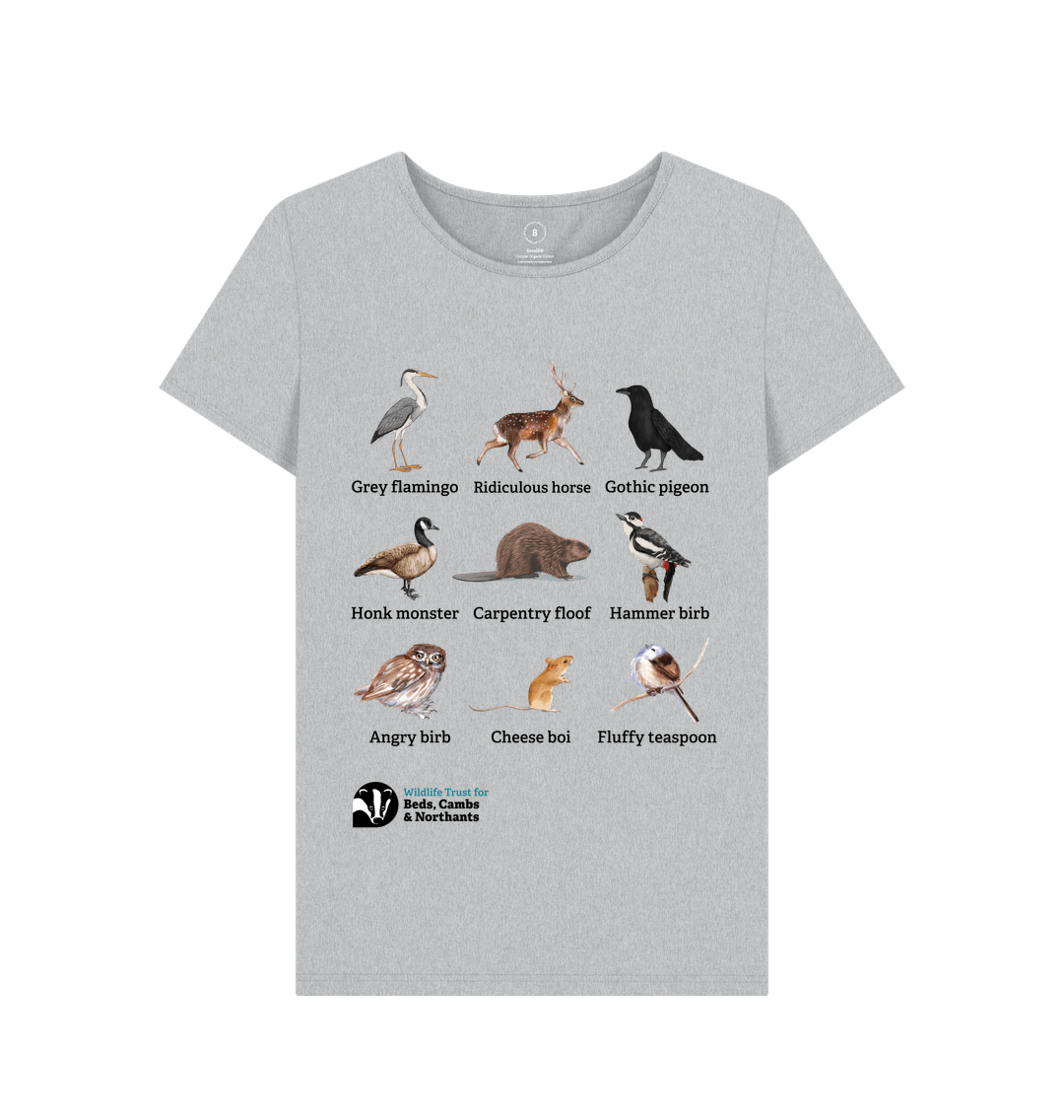 Fun alternative animal names v 2- Women's fit t-shirt – Wildlife Trust ...