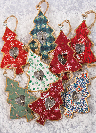 Mango Wood Printed Tree Decoration – Wildlife Trust BCN Shop